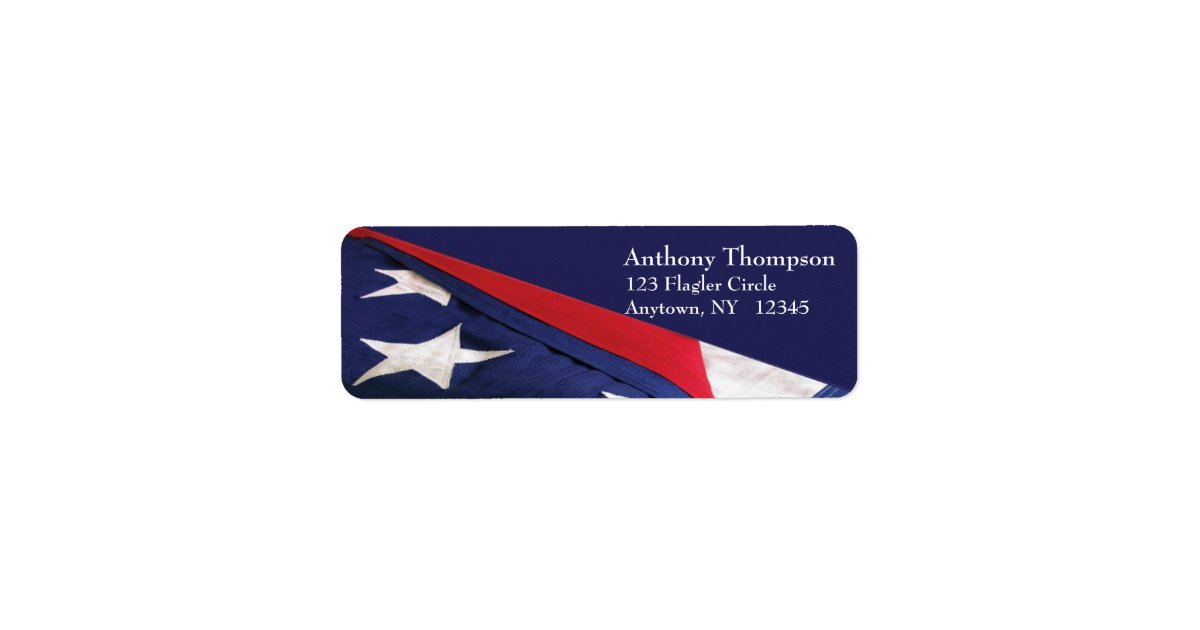 American Flag Label | Zazzle