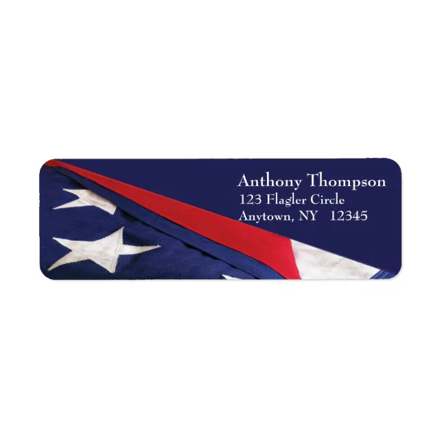 American Flag Label | Zazzle
