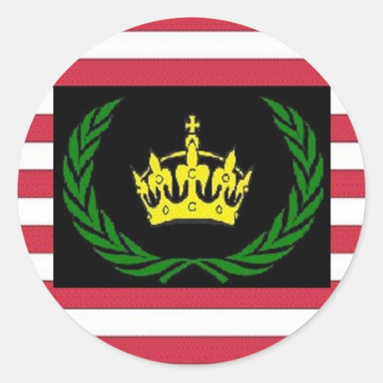 American Monarchist Party Logo Classic Round Sticker | Zazzle.co.uk