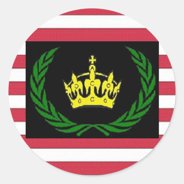 American Monarchist Party Logo Classic Round Sticker | Zazzle
