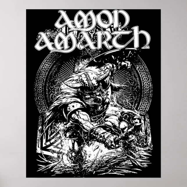 Amon Amarth Fan Art Tribute Design Poster | Zazzle