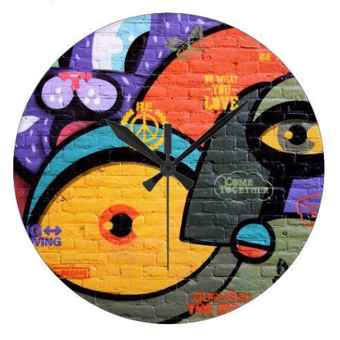 Graffiti Wall Clocks | Zazzle UK