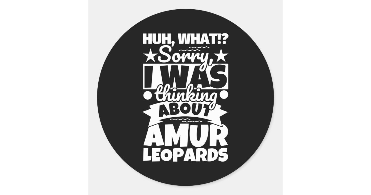 Amur Leopards Classic Round Sticker | Zazzle