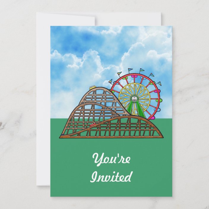 Amusement Park Invitation | Zazzle.co.uk