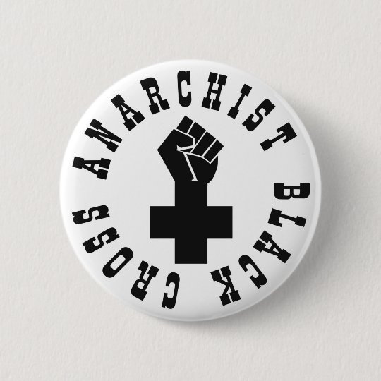 Anarchist Black Cross 6 Cm Round Badge | Zazzle.co.uk