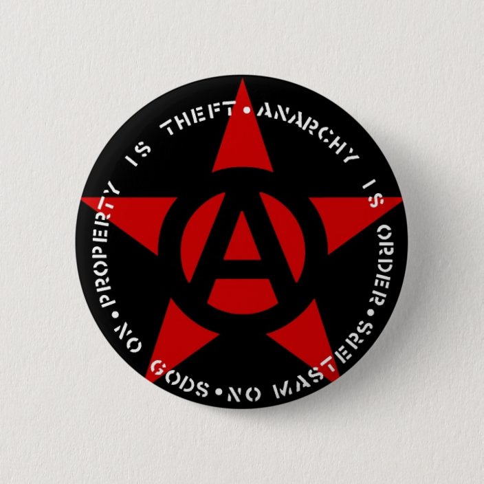 Anarchist Star 6 Cm Round Badge | Zazzle.co.uk