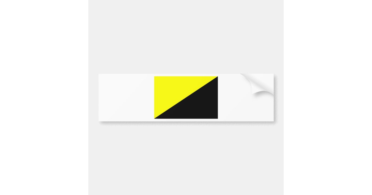 Ancap Anarchocapitalist Flag Bumper Sticker | Zazzle