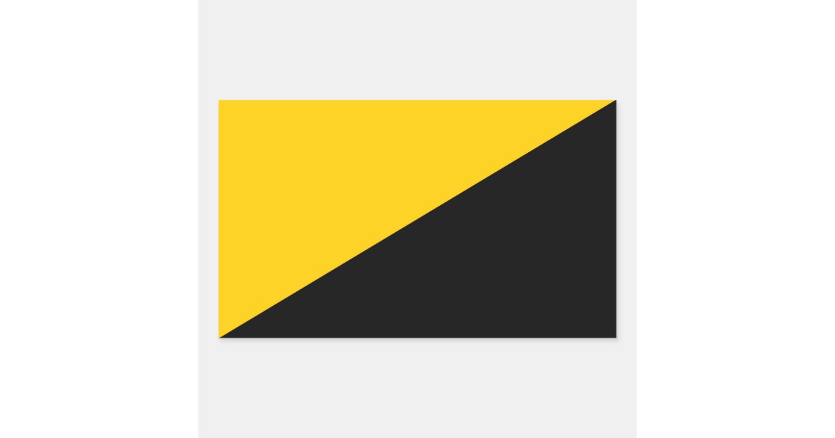 AnCap Flag Rectangular Sticker | Zazzle
