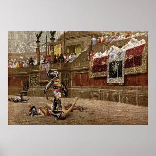 Ancient Roman Gladiators Poster | Zazzle.co.uk