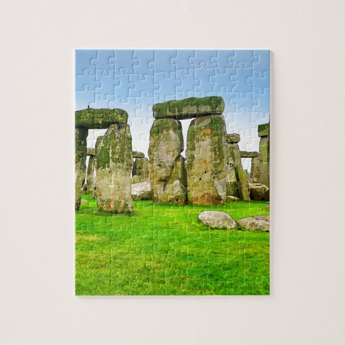 Ancient Stonehenge Standing Stones in Summer Art Jigsaw Puzzle | Zazzle ...