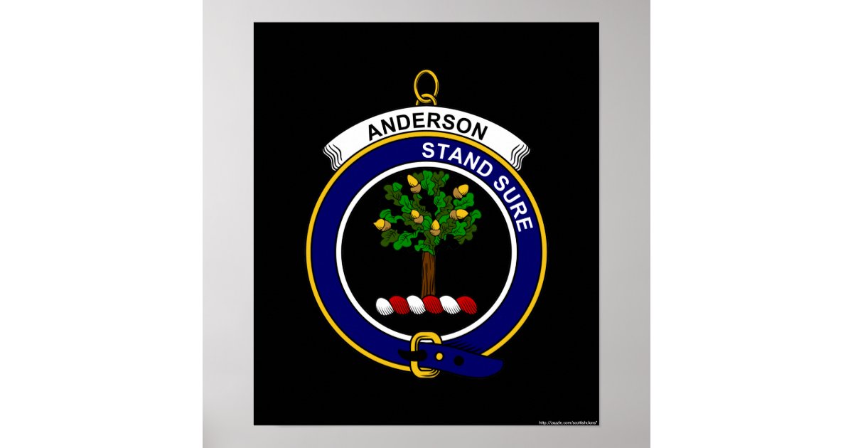 Anderson - Clan Crest Poster | Zazzle