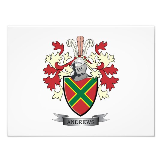 Andrews Family Crest Coat of Arms Photo Print | Zazzle.co.uk