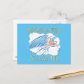 Angel with Attitude 1st Birthday Postcard | Zazzle