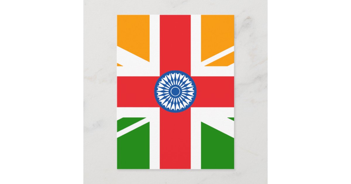 Anglo Indian Flag Postcard | Zazzle