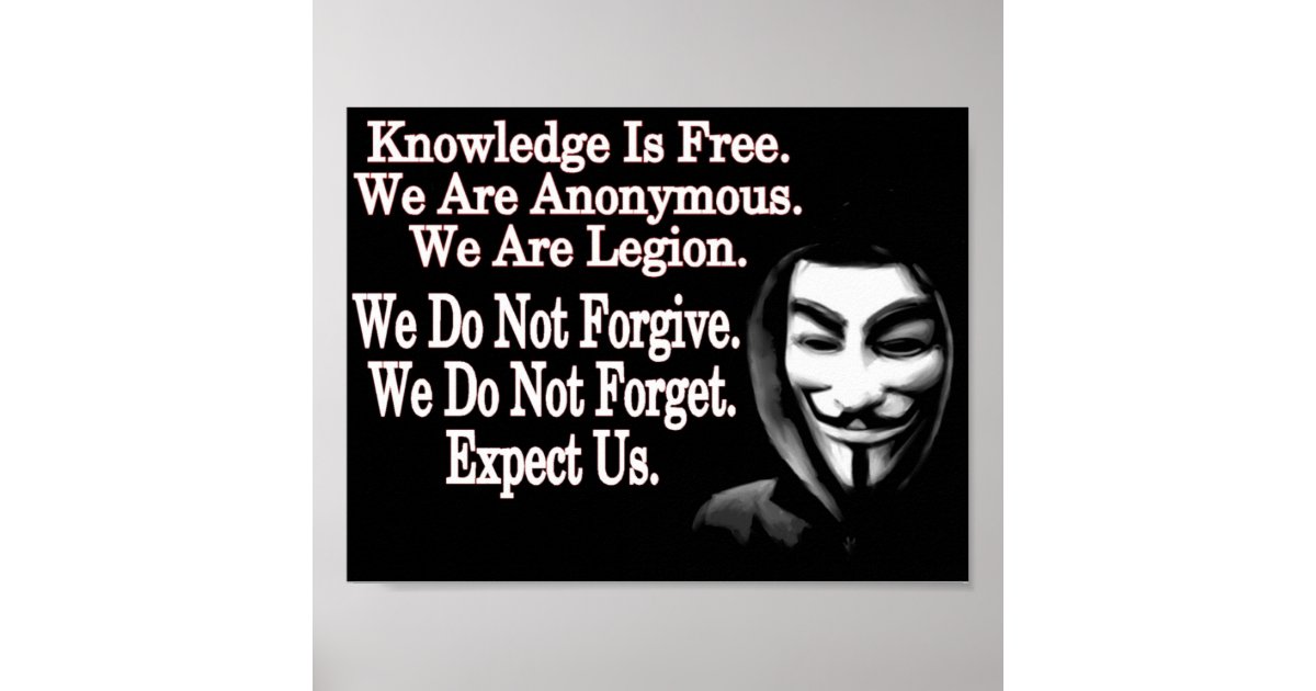 Anonymous Poster | Zazzle