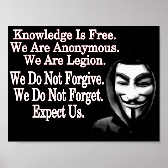 Anonymous Poster | Zazzle.co.uk