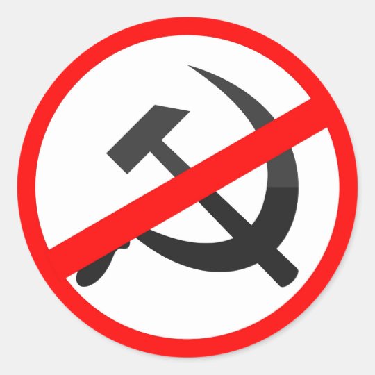 Anti-Communism Classic Round Sticker | Zazzle.co.uk