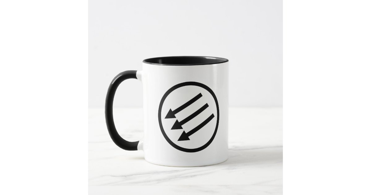 Anti-Fascism Black Arrows Mug | Zazzle