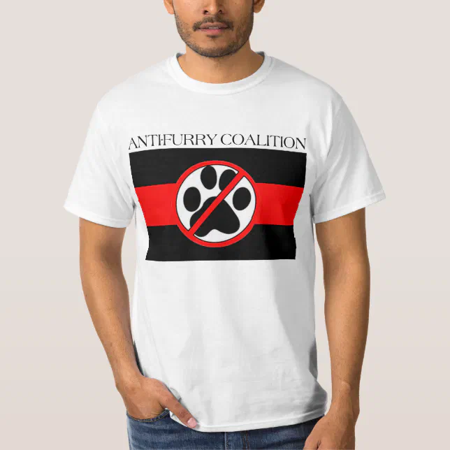 anti furry flag classic T-Shirt | Zazzle