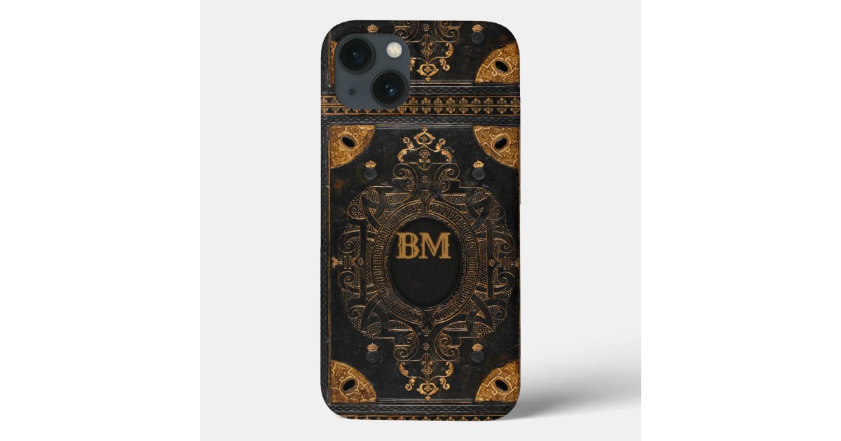 Antique Look Phone Case with your Monogram | Zazzle