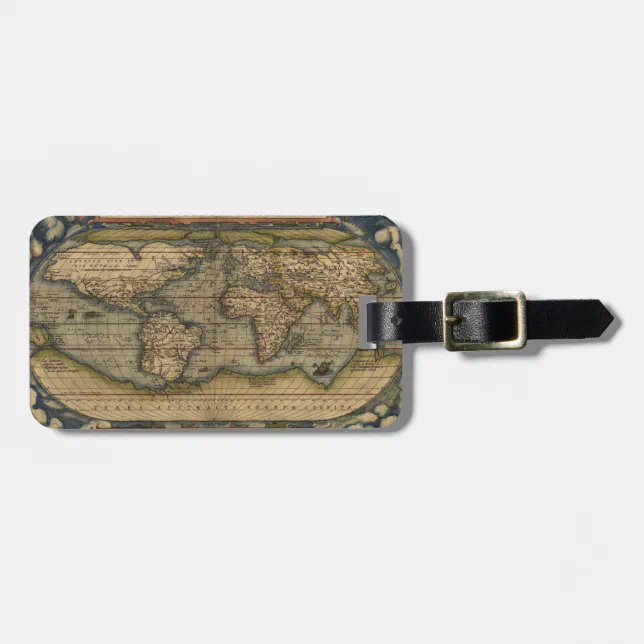 Antique Map of the World Luggage Tag | Zazzle