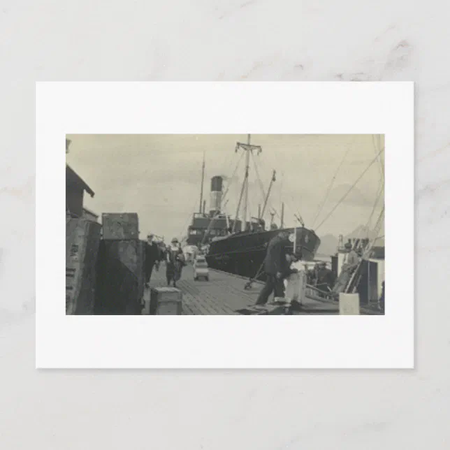 Antique Real Photo Ship Postcard | Zazzle