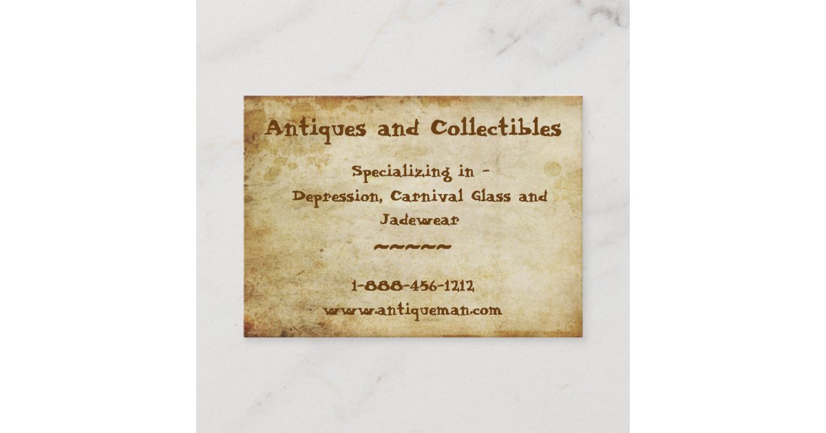 Antique Stained Business Card | Zazzle
