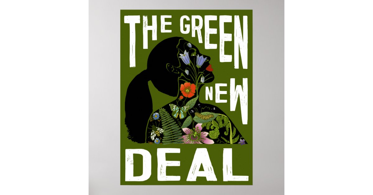 AOC - Green New Deal Poster | Zazzle