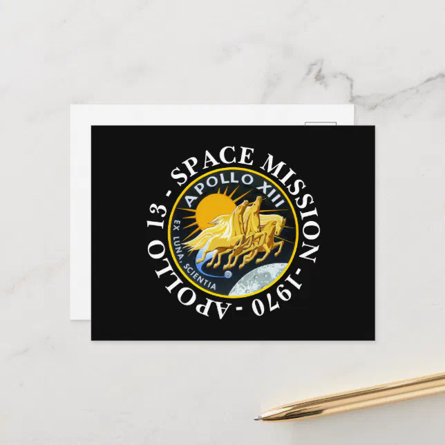 Apollo 13 Space Mission 1970 Insignia Postcard | Zazzle