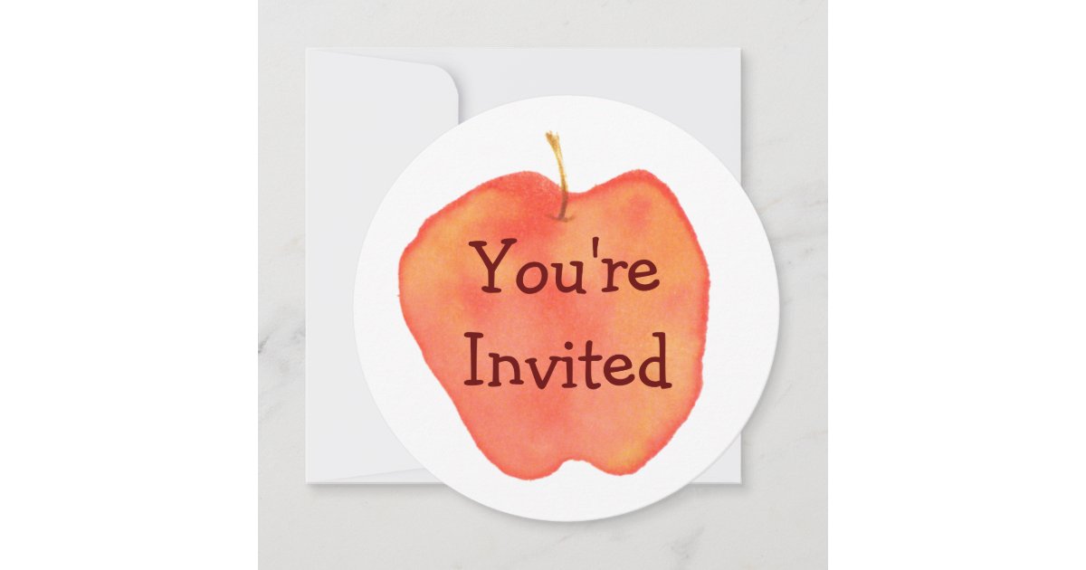 Apple Invitation | Zazzle