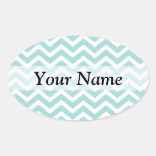 Teal Chevron Pattern Stickers & Labels | Zazzle UK