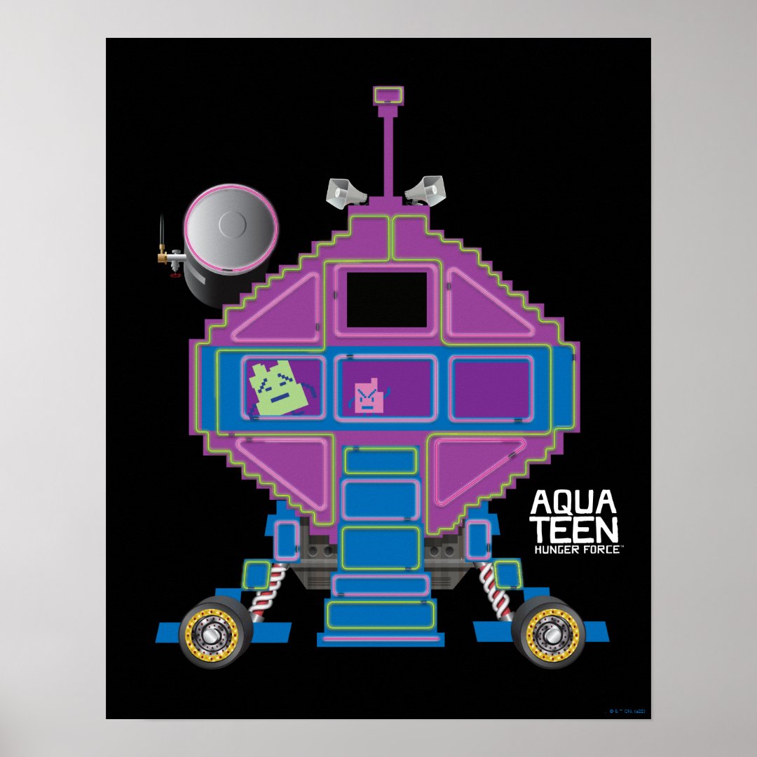 Aqua Teen Hunger Force Mooninites Car Poster | Zazzle