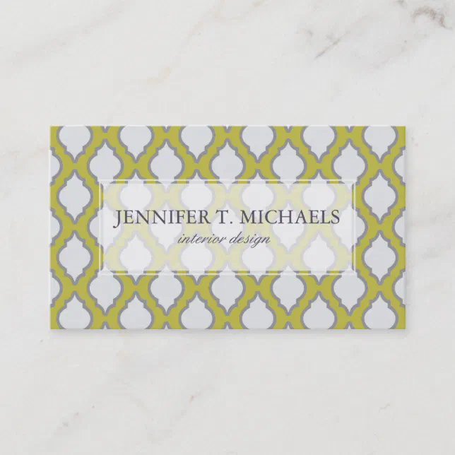 Arab Style Pattern Business Card | Zazzle