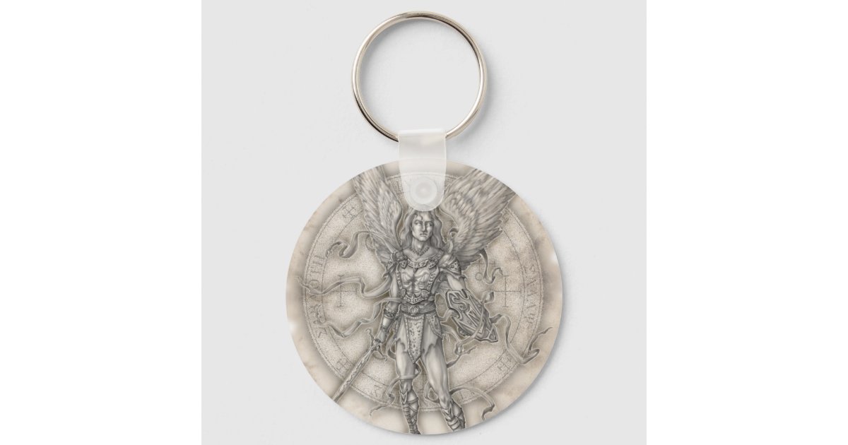 Archangel Michael Keychain | Zazzle