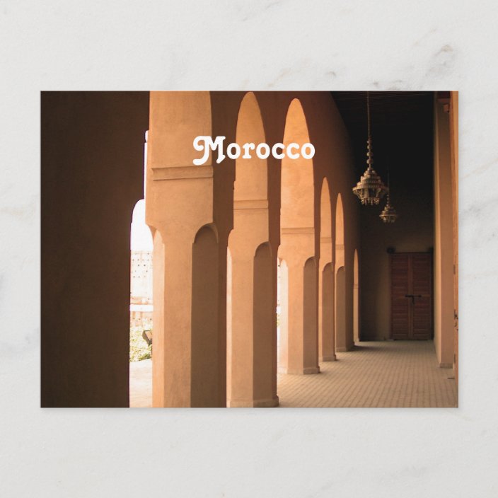 Arches in Morocco Postcard | Zazzle.co.uk