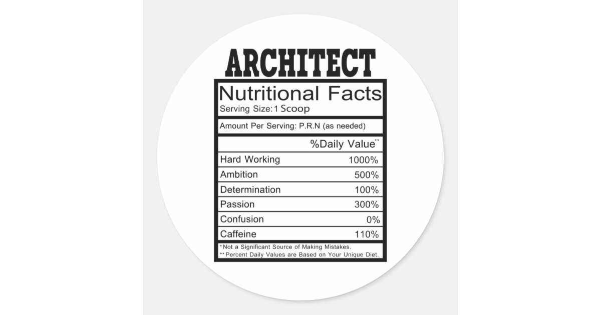 Architect Classic Round Sticker | Zazzle