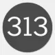Area Code 313 (Detroit) Classic Round Sticker | Zazzle