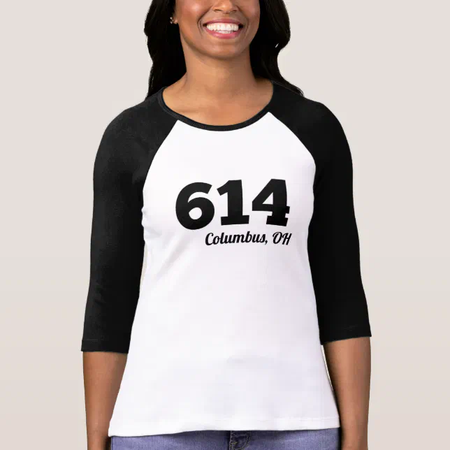 Area Code 614 Columbus OH T-Shirt | Zazzle