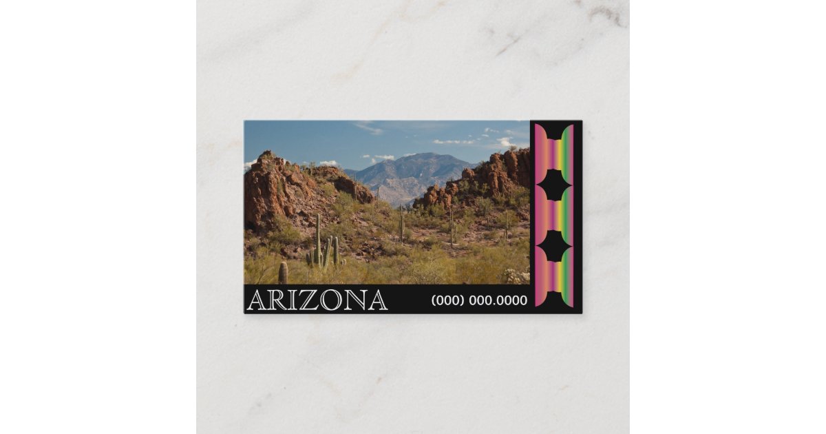 Arizona Business Card Photo Template | Zazzle