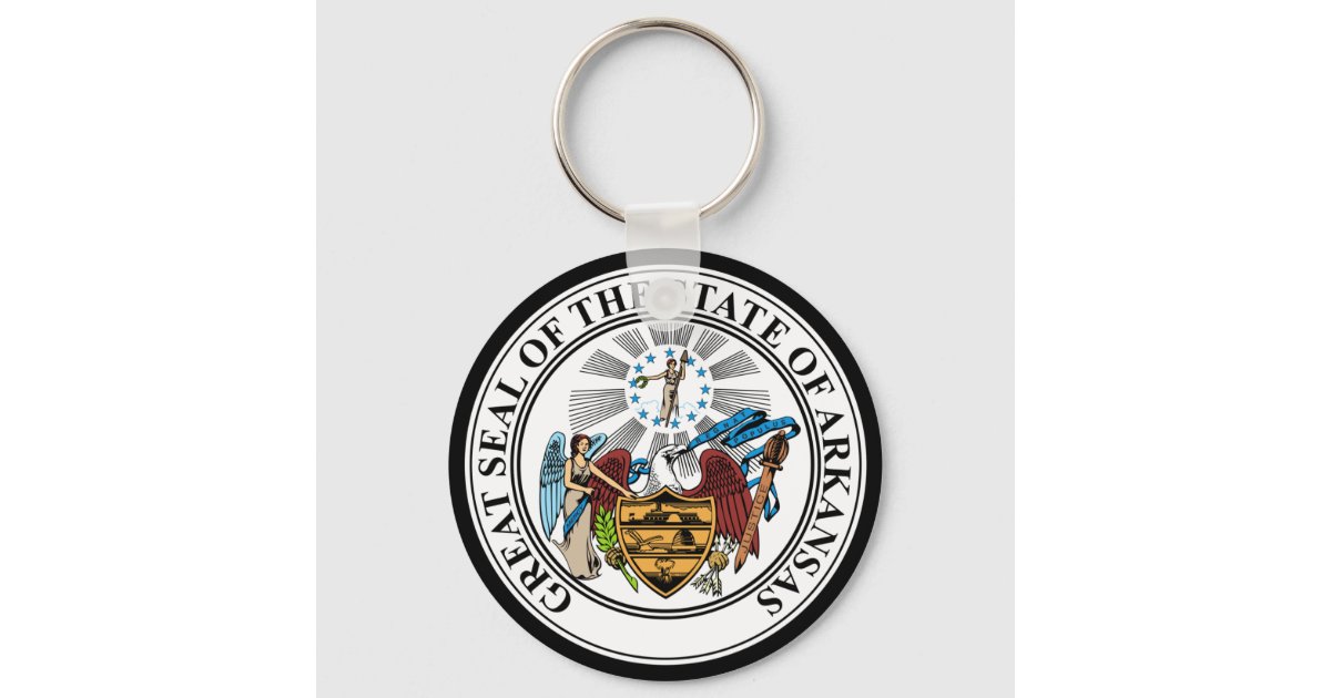 ARKANSAS STATE SEAL KEY RING | Zazzle