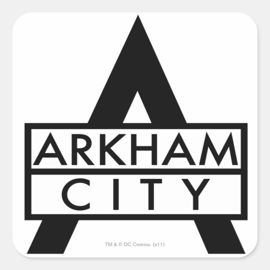 Arkham City Icon Square Sticker | Zazzle.co.uk