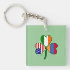 Personalized Irish Flag Keyring | Zazzle.co.uk