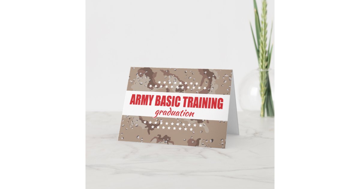 Army Basic Training Graduation Congratulations Card | Zazzle
