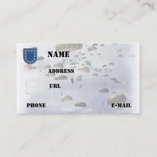 army units veterans recruiter vets business Card | Zazzle