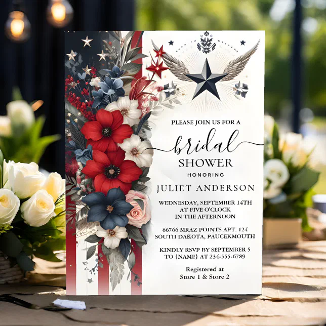 Army War Marine Tactical Military Bridal Shower Invitation | Zazzle