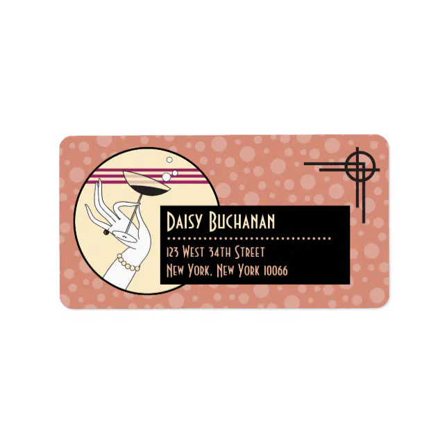 Art Deco Return Address Labels | Zazzle