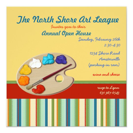 Artist Invitation. Invitation | Zazzle.co.uk