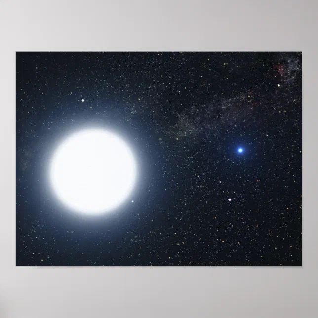 Artist's concept showing the binary star system poster | Zazzle