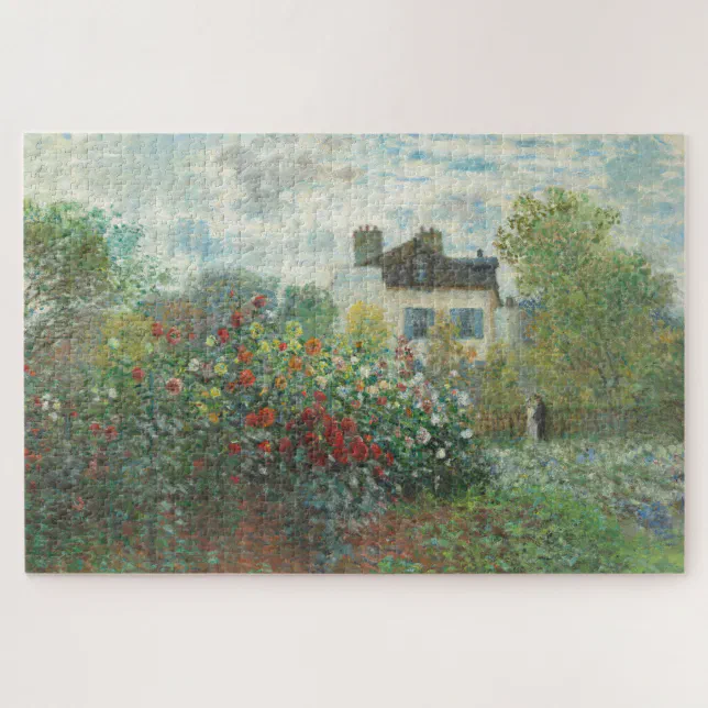 Artist's Garden Renoir Impressionist Painting Jigsaw Puzzle | Zazzle