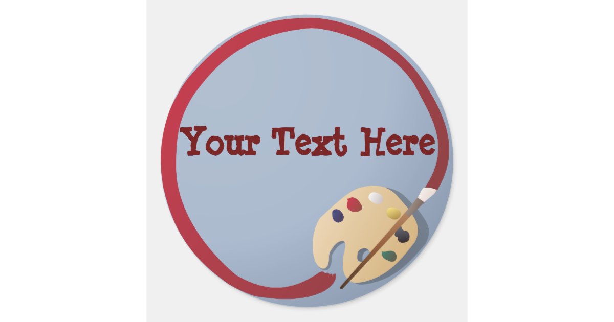 Artist's Palette Stickers | Zazzle